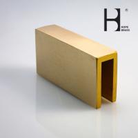 China Brass Copper U Channel Profile 5mm to 180mm for Window Door Decoration for sale