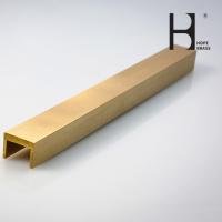 China Custom U Shape Channel Brass Profiles H59 H62 Brass Extrusion 5mm to 180mm for sale