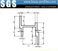 China Custom Brass Door Window Frame Extrusion Profiles C38500 5mm to 190mm for sale