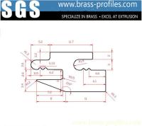 China Antique Brass Lock Sections Solid Brass Bolt Frame Decorative Brass Lock 5mm-190mm for sale