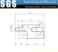 China Antique Brass Lock Sections Solid Brass Bolt Frame Decorative Brass Lock 5mm-190mm for sale
