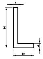 China Solid Brass Single Post L Sections Aging Copper L Corner Framing for sale