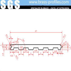 中国 CuZn39Pb3真鍮の反スリップ端保護のための突き出る階段踏面 販売のため