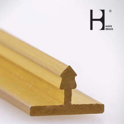 China Golden Copper T Profiles and Brass T Profiles With Specific Sizes for sale