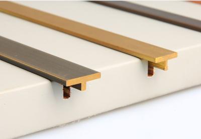 China Golden Copper T Profiles and Brass T Profiles With Specific Sizes for sale