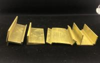 China Brass Window Door Frame Profile Copper Alloy Extrusion Cu57-59 Custom Length for sale