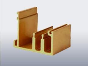 China Shinning Golden Color for Brass Door Window Frame Profile Copper Alloy Window Hardware for sale