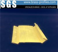 China Custom Brass Window Channel Extrusion Profiles CuZn39Pb3 5-190mm Decorative for sale