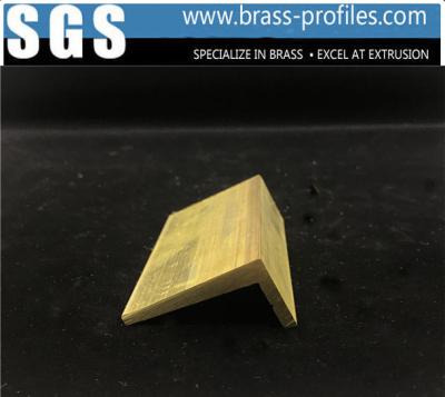 China New Decorative  Extrusion Brass Window Channel Customized Profiles for sale