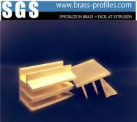 China Custom Brass Window Channel Extrusion Profiles CuZn39Pb3 5-190mm Decorative for sale