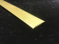 China 9ft Straight Non-slip Brass Insert for Stair Usage 42x24x2.5mm for sale