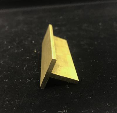 China Brass Extrusion Profiles T Section Outlet Extruded Copper T Profiles for sale