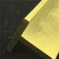 China Solid Extruded Brass T Shape Profile 8 ft Length Custom Sizes for Building Decoration for sale