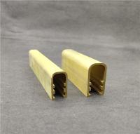 China Copper U Shaped Brass Channel Section 5mm to 180mm for Glass Edging for sale