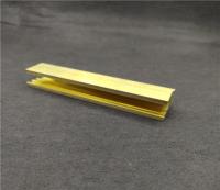 China Copper U Shaped Brass Channel Section 5mm to 180mm for Glass Edging for sale