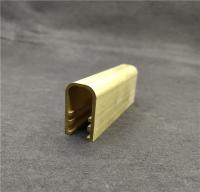 China Copper U Shaped Brass Channel Section 5mm to 180mm for Glass Edging for sale
