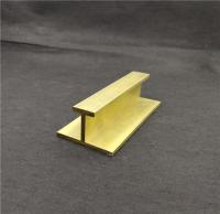 China Copper H Section Sizes 5mm to 180mm for Window Frame Decoration Extruded Profiles for sale