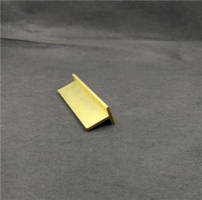 China Brass T Sheet for Window Section and Door Frame Copper Materials for T Bar for sale