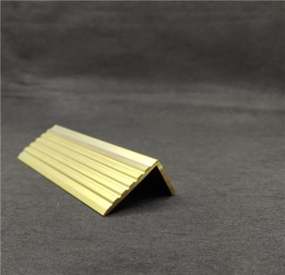 China Smooth Surface Brass Anti Slip Stair Strip With Customized Sizes for sale