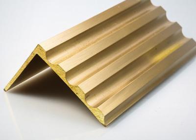 China Stair Copper Alloy Anti-Slip L Shape Stair Nosing Brass Nose Brass Step Edge for sale