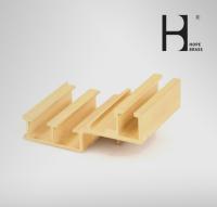 China Customer Designed Brass Door & Window Frame Section Copper Extruded Section for sale