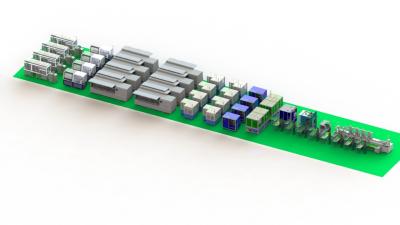 China Linha de produção alta das baterias da automatização com produtividade e durabilidade altas à venda