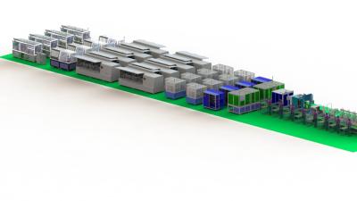 China Linha de produção alta 600-800pcs/H da bateria de lítio da efficiência econômica com flexibilidade alta à venda