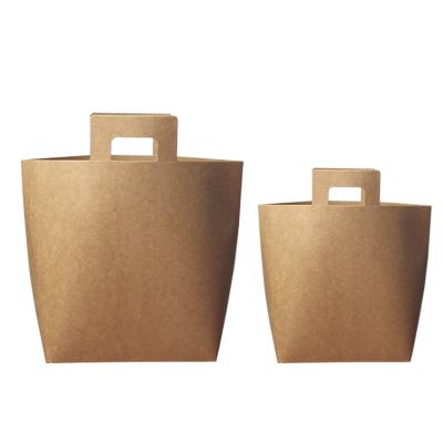 Cina i produttori bruniscono l'abitudine dell'abbigliamento del vino imballa i sacchi di carta di compera d'imballaggio di Kraft del pacchetto del regalo con le maniglie ed il vostro proprio logo in vendita