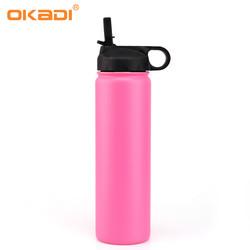 Cina 2023 Nuovo logo personalizzato coperchio diverso portatile isolante promozionale bottiglia d'acqua in acciaio inossidabile 500ml 750ml 1000ml in vendita