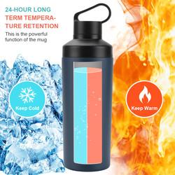 Cina 2022 Stocked New Design Custom Drinking SS Doppia parete Isolato Termo in acciaio inossidabile Flasche e termosi a vuoto in vendita