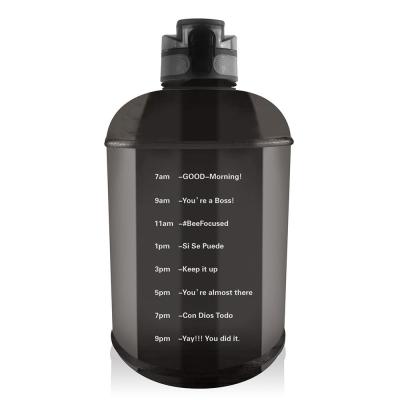 Cina Logo personalizzato Bpa Free 3.75L 1 Gallone Bottiglia d'acqua con paglia e maniglia in vendita