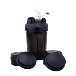 Cina Vendita a caldo 500ml Bottiglia d'acqua per frullati di plastica Protein Gym Bottiglia da bere con palla di metallo in vendita