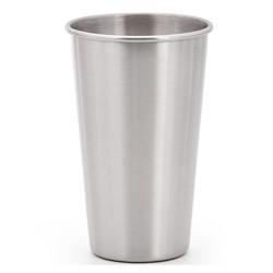 Cina 16 Oz Coppe da bere in metallo non rottibili Coppe da birra senza BPA, metallo a prova di frattura Coppe da bere stackabili per adulti o bambini in vendita