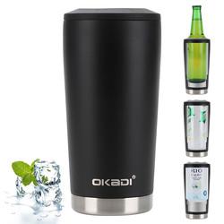 Cina ChinaSupply Accetta personalizzazione 16oz Tazze in acciaio inossidabile a vuoto Tazza con coperchio in vendita