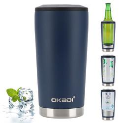 Cina ChinaSupply Accetta personalizzazione 16oz Tazze in acciaio inossidabile a vuoto Tazza con coperchio in vendita
