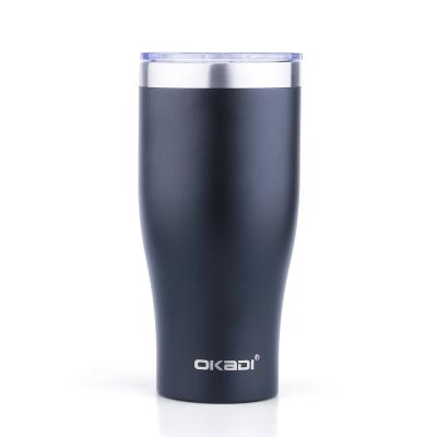 Cina Ingrosso 600ml 900ml Bottone a vuoto di grande capacità Viaggio Tazze di caffè in acciaio inossidabile con logo personalizzato Modello e colori in vendita