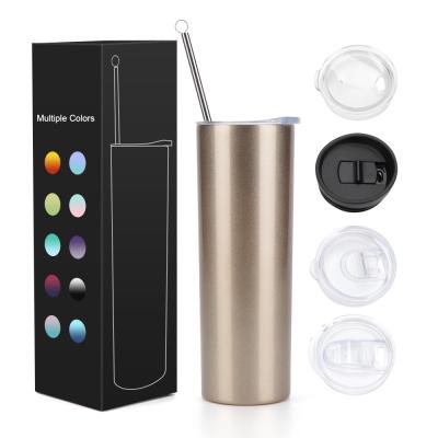 China Auto roestvrijstalen mok 620 ml aanpasbaar patroon grote mond koffie sublimatie kopje met stro Te koop