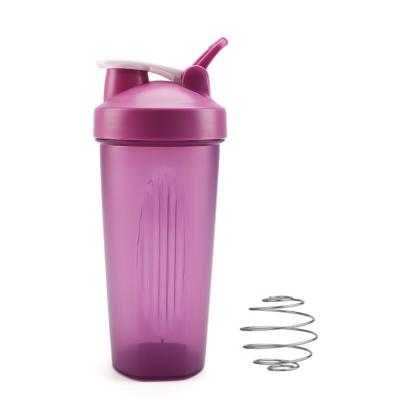 Cina Logo personalizzato Miscelazione Acqua Bevande Gym Blender Protein Shaker Bottiglia Plastica Portatile Blender Shaker Bottiglia Con Ball in vendita