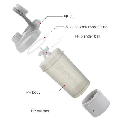 中国 500ml 16オンス ミキサーボール スポーツタンパク質ジョイ 販売のため