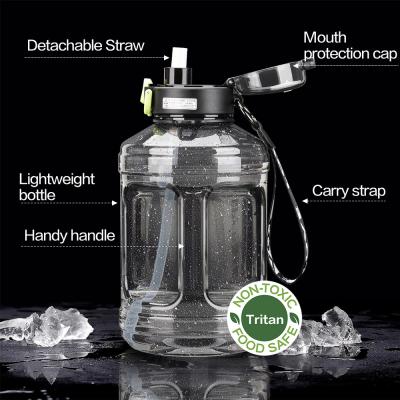 Cina Bottiglia sportiva in plastica a bocca larga e dritta per attività all' aperto in palestra in vendita