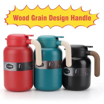 Cina 1300 ml 2000 ml Doppia parete Acciaio inossidabile Isolato a vuoto Caffé Carafe Termo Acqua Calda Tè in vendita