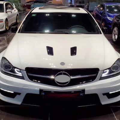 China Mercedes-Benz C-Class W204 Car Grilles Modified to C63 AMG Style Front Bumper Grille for sale