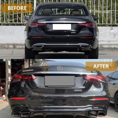 Cina Tubo in acciaio inossidabile in argento o nero per BENZ E63 Style W213 Altre parti del corpo in vendita