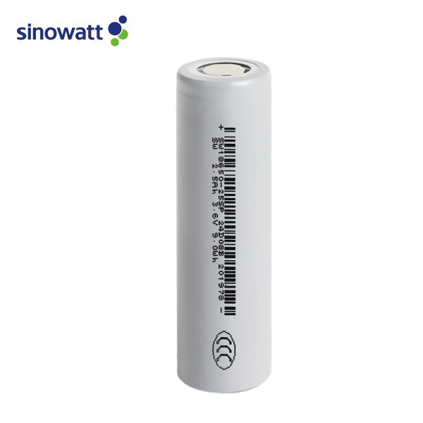 Quality High Power Battery Sinowatt 18650 Rechargeable Battery Lithium Cell Li-ion 2500mah 3.6V Batteries 10C 8C Discharge 18650 for sale