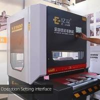 China YZ900 Automatic Descaling Chamfering Roller Brush Deburring Edge Rounding Machine for sale