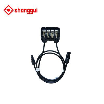 China Waterproof Solar PPO Junction Box With Connector For 300w Solar Module for sale