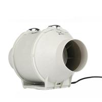 China Customizable Speed Control 200mm Plastic Inline Duct Fan 240V AC for Humidity Control for sale
