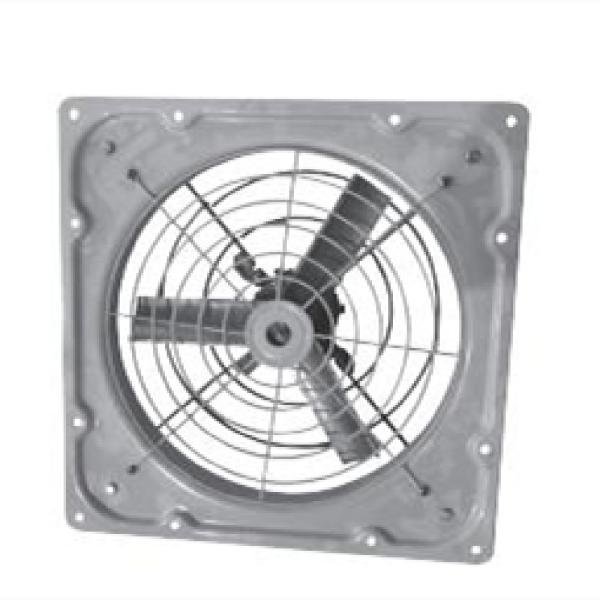 Quality Low Noise Electric Greenhouse Square Ventilation Fan Mounting With LED Light for sale