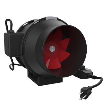 Китай 240В Белый 8 дюймов 200 500 800 CFM Полный круглый ванный выхлопный вентилятор с углеродным фильтром продается