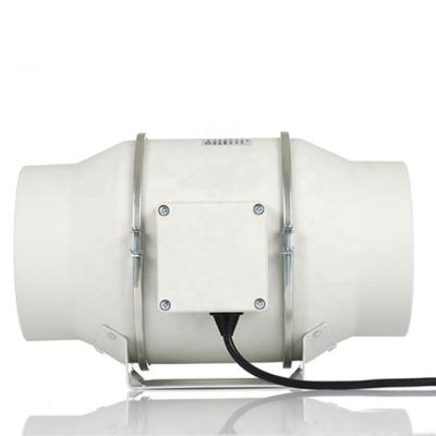 China Gepersonaliseerd logo 8 inch stille inline ventilator met SAA-certificering en luchtstroom wit Te koop